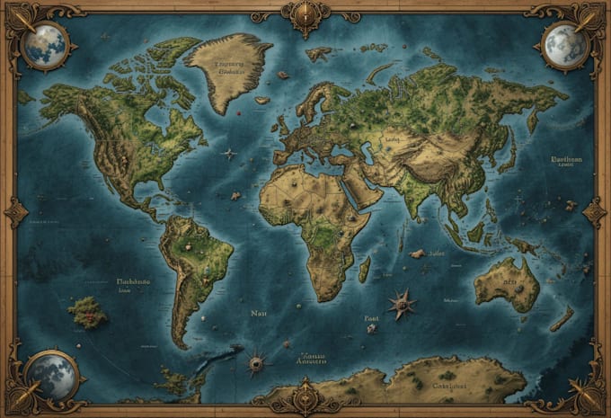 Make dnd and rpg map, fantasy and battle map, world map by ...