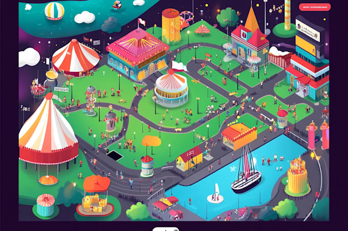 Create vector map, city map, site map, event map in illustrator by ...