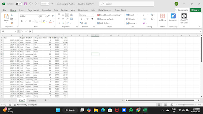 Do pivot tables, slicers, data cleaning and analysis in excel by Adarshpal159 | Fiverr