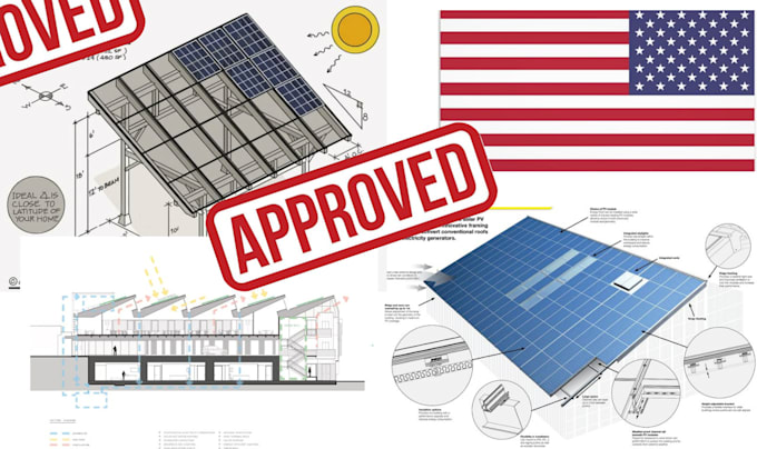 Provide residential solar panel plan, installation design stamp solar pv permit by Jamesjohnso1n ...