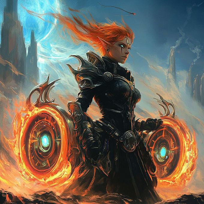 Do dnd character art fantasy scifi illustration for you by Azzamaruj ...