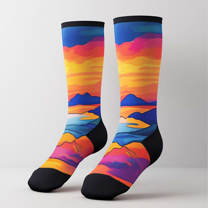 Design unique sock for you by Jemimaund | Fiverr