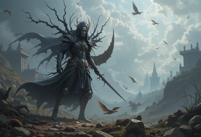 Create a unique fantasy horror character art by Dashontelake | Fiverr