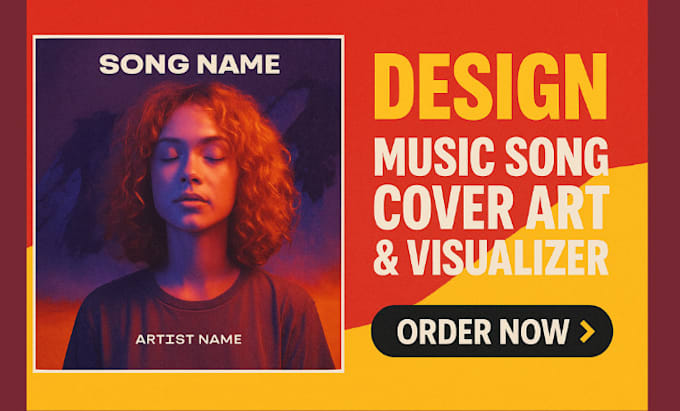 Design music song cover art, single cover art music album cover music visualizer by ...