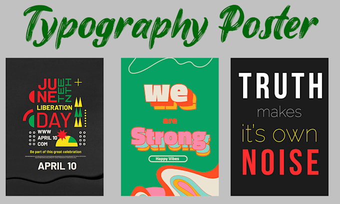 Make modern minimalist typography poster designs in 3 hours by Hi ...