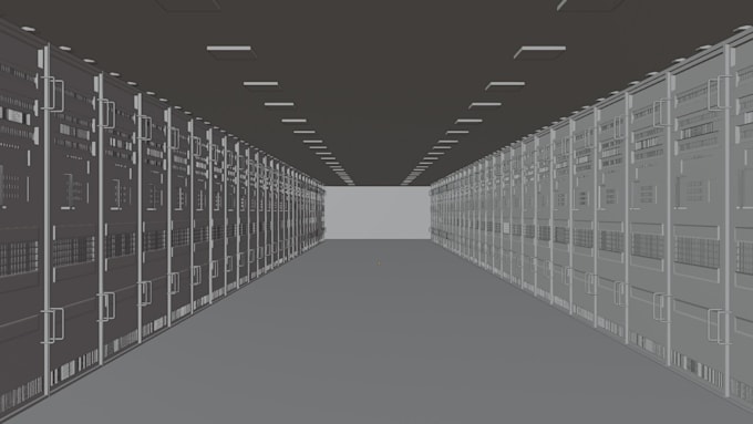 Create 3d data center 3d server room factory storage facilities 3d warehouse by Trail_blaizer ...