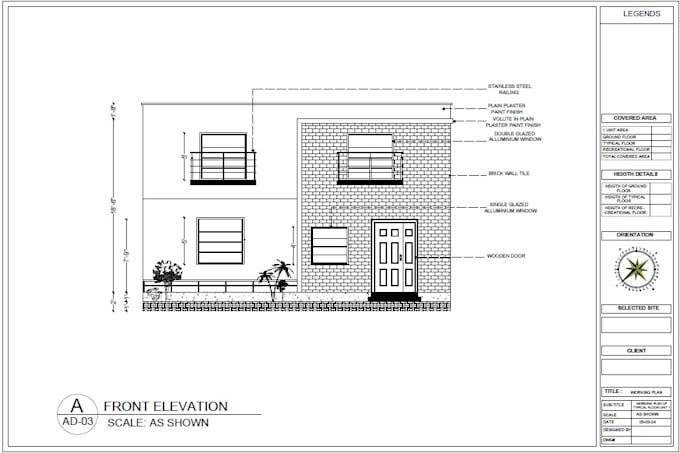 Draw architectural floor plan in autocad 2d by Ibtisam1212 | Fiverr