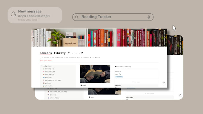Create custom notion templates by Ninalovesmgl | Fiverr