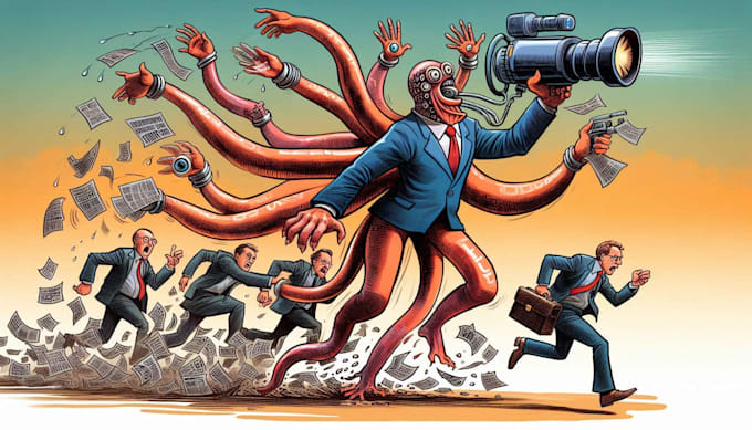 Draw satire, editorial or political cartoons for you by Pisrupea3 | Fiverr