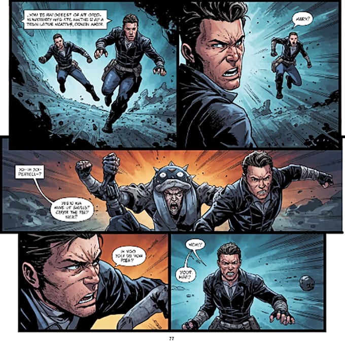 Create a very professional comic page illustration by Katherynperry01 ...