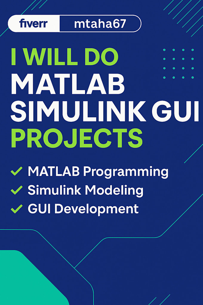 Do matlab simulinks gui tasks and projects by Mtaha67 | Fiverr