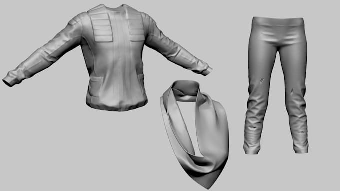 Custom second life avatar, rig clo 3d clothing mesh 3d fashion garment ...