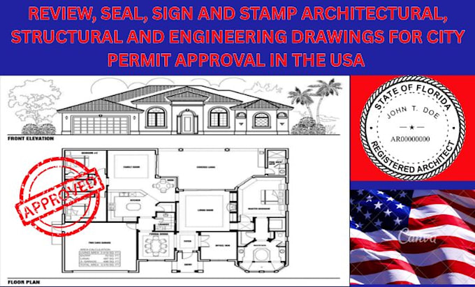 Review, pe stamp architectural, structural and engineering drawings in ...