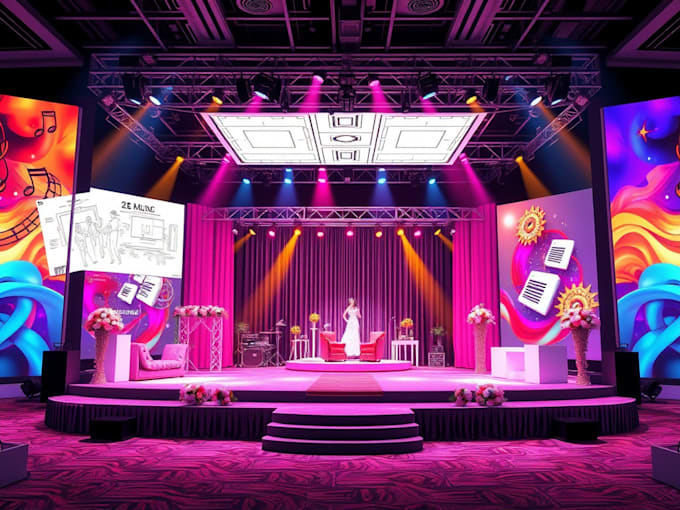 Create concept drawings of your events and 3d stage design by Mandrz ...