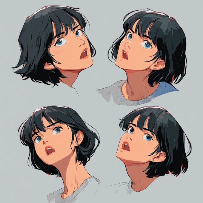 Draw anime character pfp illustrations by Delilahdson | Fiverr