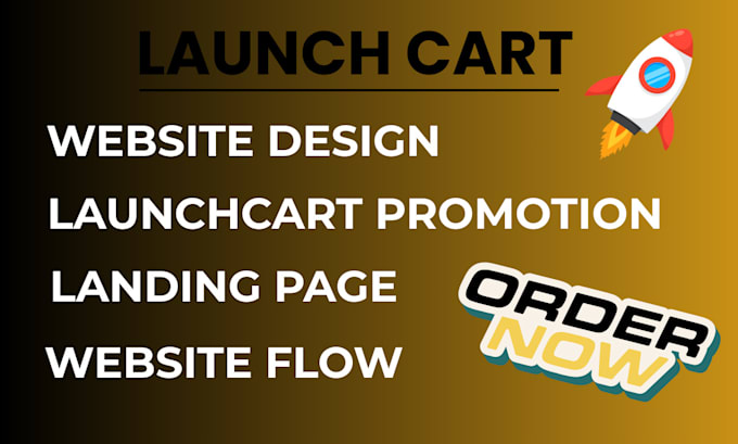 Design launch cart website online shopping cart print on demand for ...