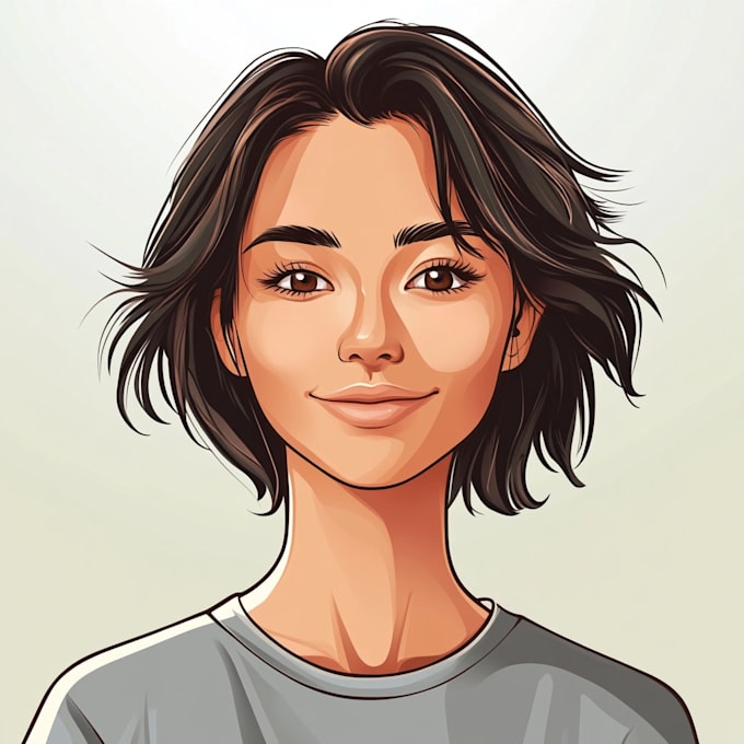 Do amazing vector cartoon portrait from your photo by Baermere | Fiverr
