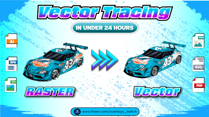 Redraw logo vector tracing, vectorize image png to vector file adobe ...