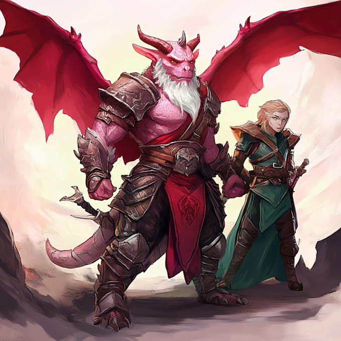 Create fantasy dnd character art, illustration, concept art by ...