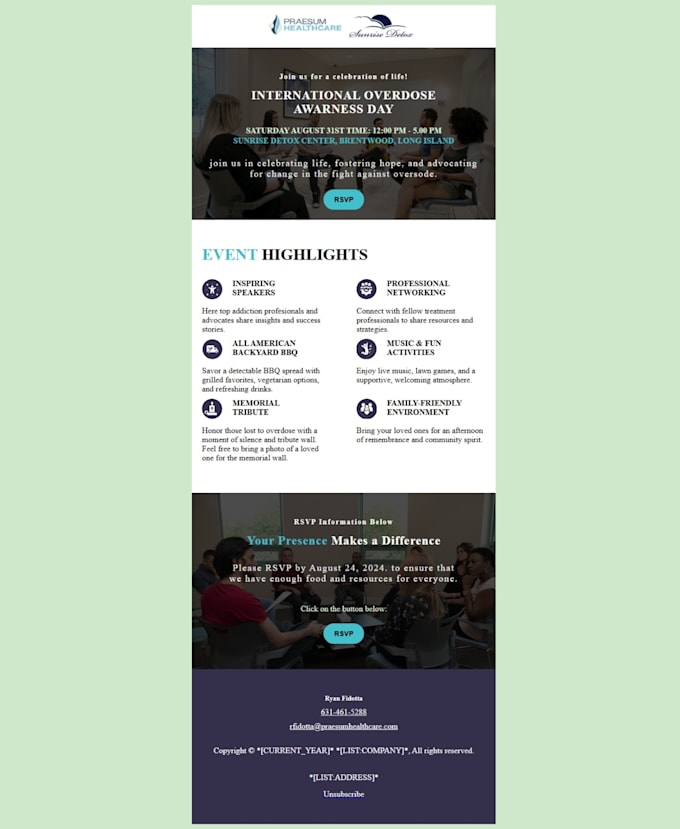 Design a hand coded custom responsive html email template by Masudrana959 | Fiverr
