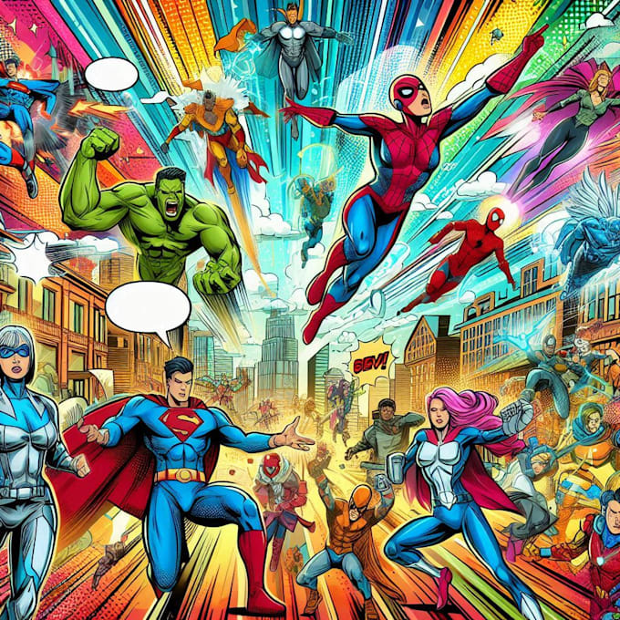 Make comic book art and illustration artist strip cover art by ...