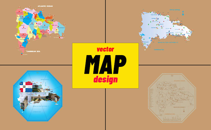 Do vector map drawing and illustration by Designest7 | Fiverr