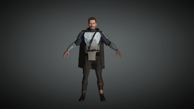 Clean realistic 3d game character, ue5 rig, 2d to 3d model, retexture ...