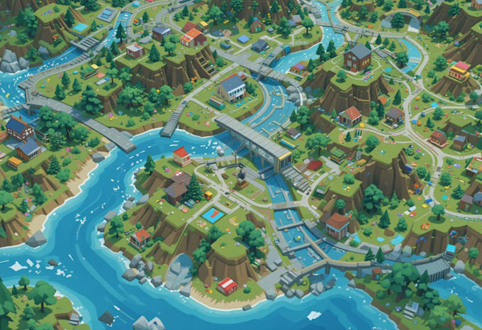 Make quality lowpoly maps for your roblox game by Ruaneen | Fiverr