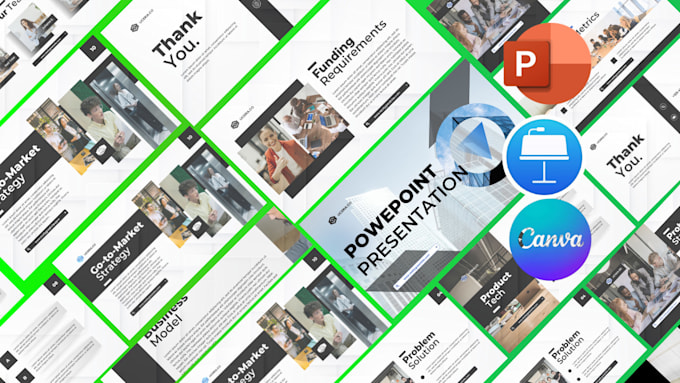 Design modern powerpoint presentation canva template,keynote investor ...