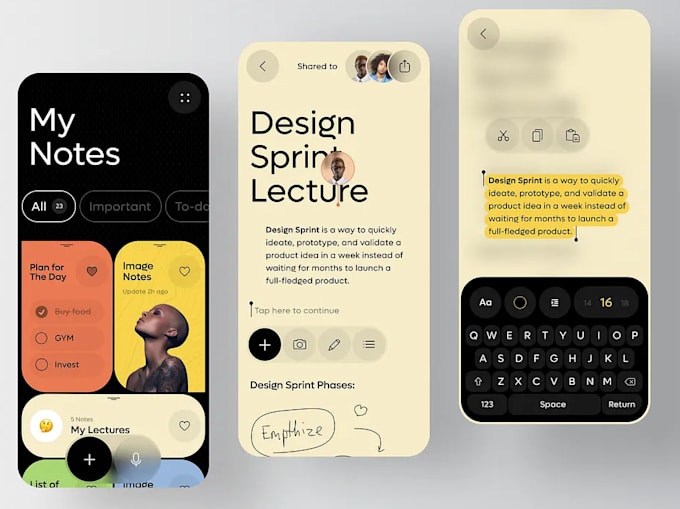 Develop note taking app, task management app with powered ai features by Mateo_devs | Fiverr