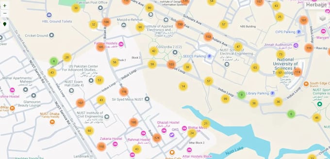 Be developing interactive react js web map using leaflet, mapbox by ...