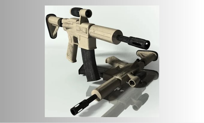 Design stunning 3d gun models for games, printing animation war hammer ...