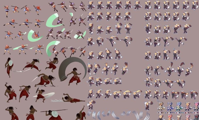 Do pixel art character, animation, tileset, assets, game art, rpg maker ...