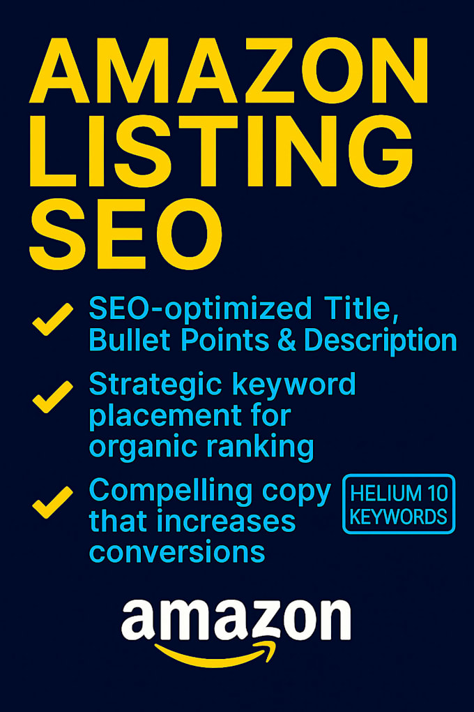 Revamp your amazon listing with seo title, bullets and description by ...
