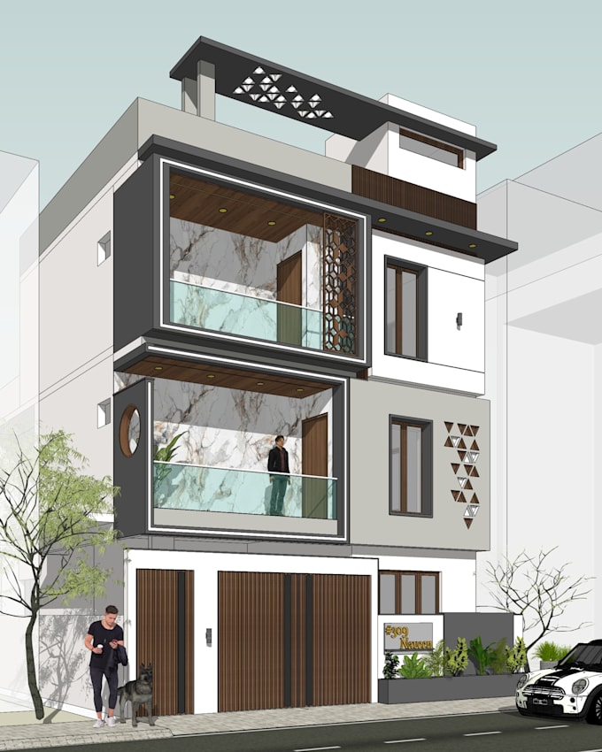 Create architectural elevation design for residential and commercial by ...