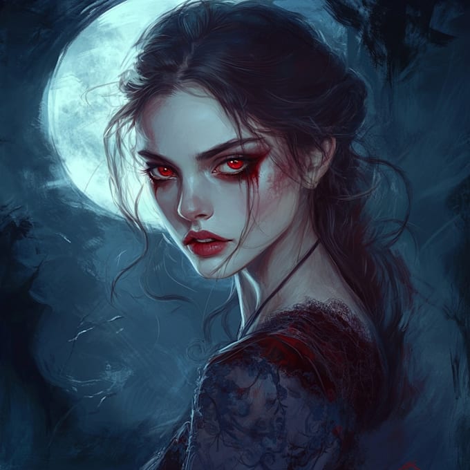 Design and illustrate a fantasy horror character by Nikkord | Fiverr