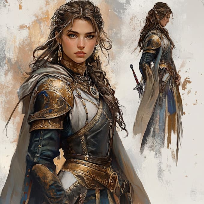 Draw your dnd character art by Domirrell | Fiverr