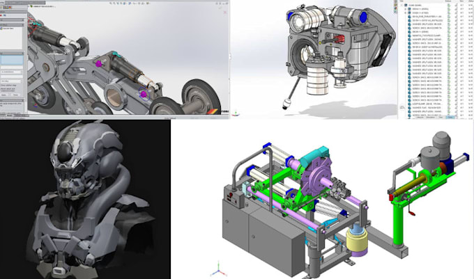 Do cad designs hard surface modeling 3d product design stl fusion 360 ...