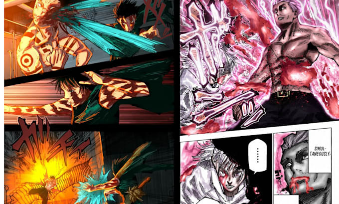 Draw manga anime comic panel webtoon panel comic strip comic storyboard ...