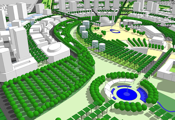 Design urban master plan subdivision layout 3d visualization by ...