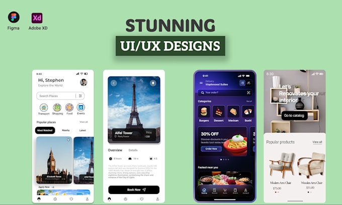 Do figma website design ui ux design, figma app design ui ux design by Adilalicraft | Fiverr