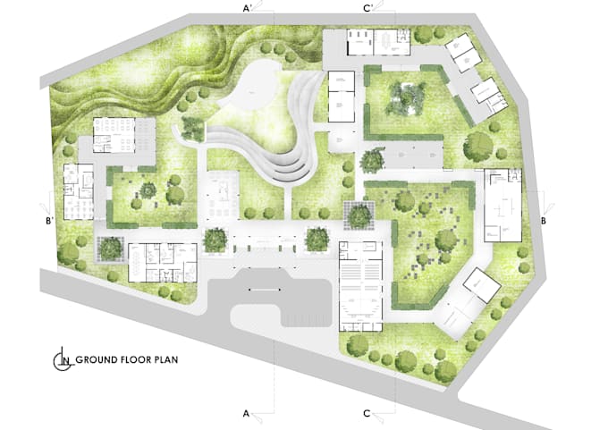 Render a professional 2d floor plan in photoshop by Showman_8227 | Fiverr