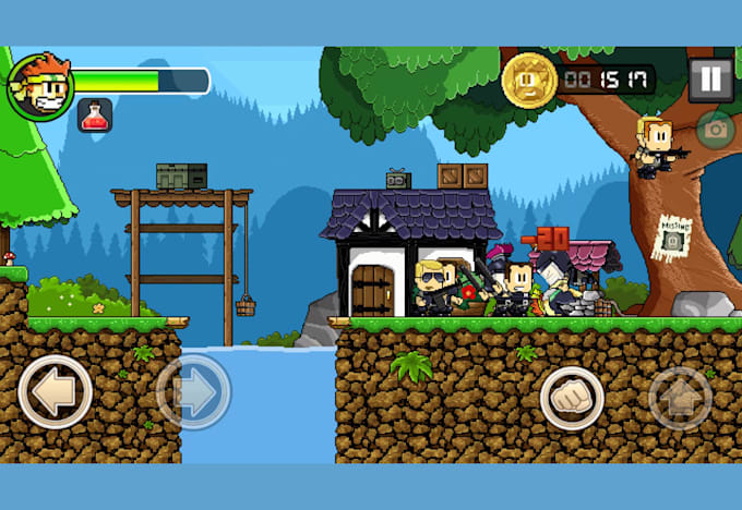 Do 2d platformer game 2d unity game development endless runner game for pc web by Matrixxh | Fiverr