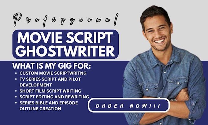 Write movie script, movie script writing, film script, script writing ...