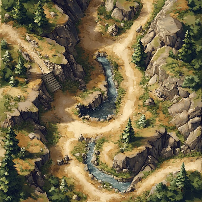 Make a fantasy map for your dnd game by Eunieland | Fiverr