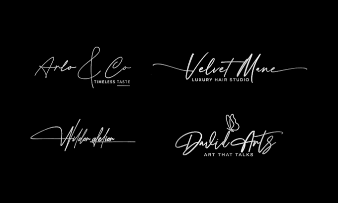 Design professional signature, handwritten, calligraphic logo with ...