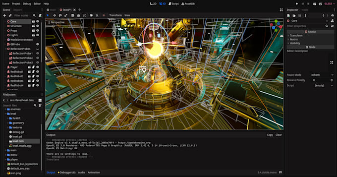 Create 2d godot game, godot system, rpg multiplayer game, fps game ...