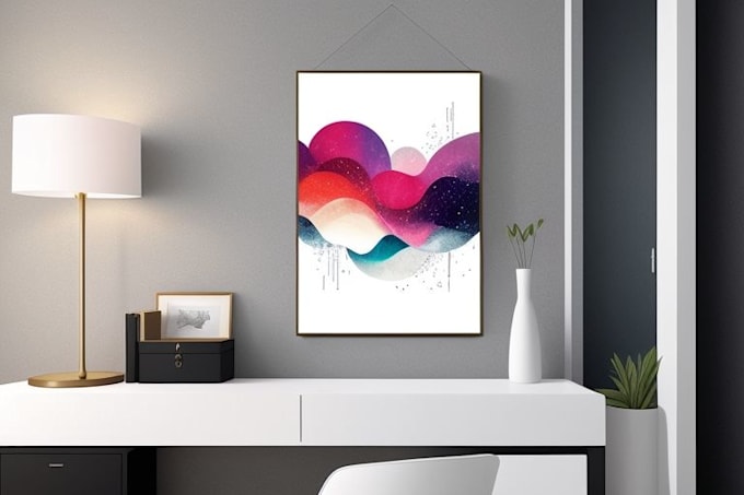 Design printable abstract wall art poster by Woogrupa | Fiverr
