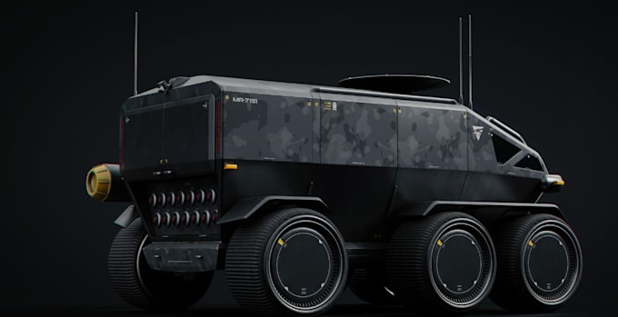 Fix 3d military vehicle, armored tank render,game asset car,gta ...