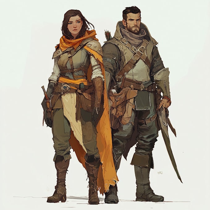 Dnd character art and dnd character art by Deaksoda | Fiverr